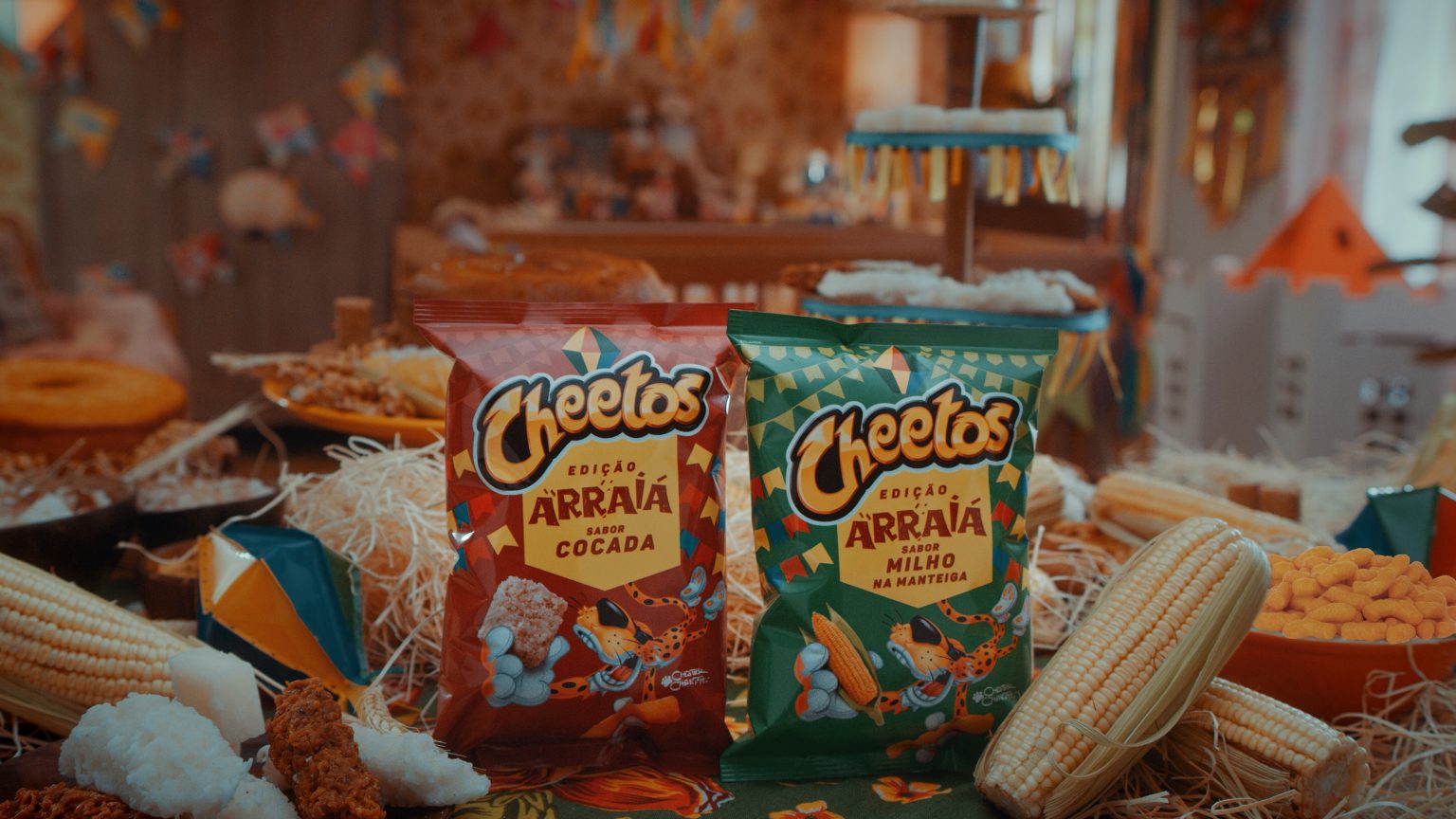 Cheetos entra no clima junino e lança versões cocada e milho na manteiga