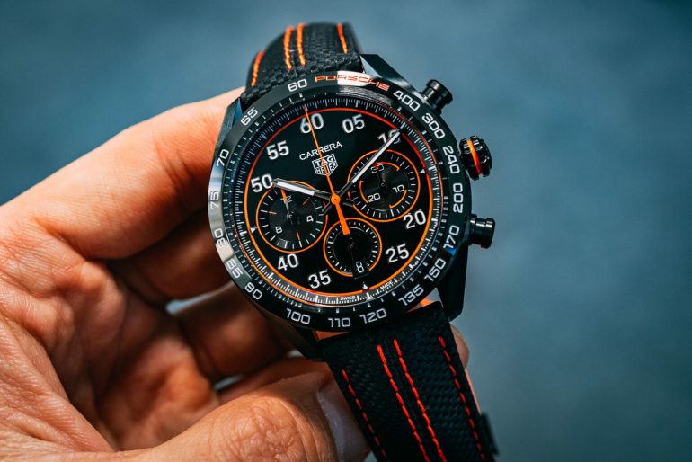 Conheça o novo TAG Heuer Carrera Chronograph x Porsche Orange Racing